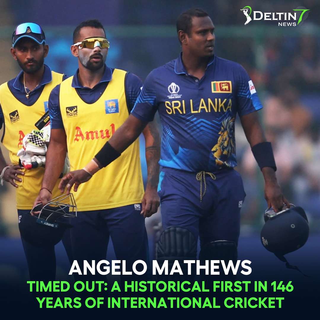 Angelo Mathews Timed Out: A Historical First in Cricket