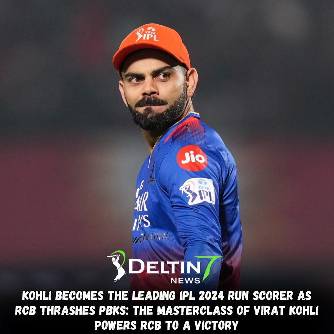 Kohli becomes the leading IPL 2024 run scorer as RCB